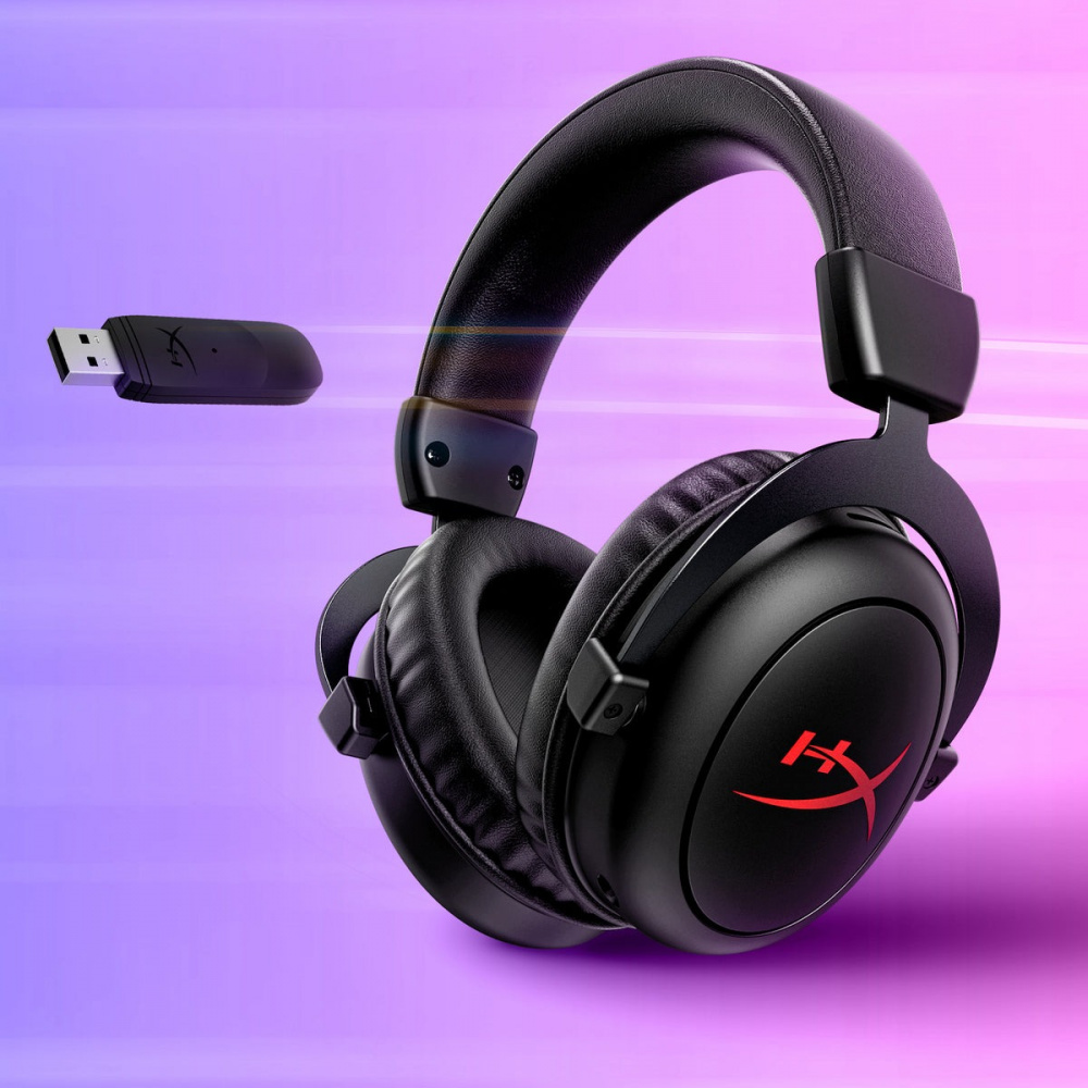 ≡ Ігрова гарнітура HyperX Cloud II Core WL, Black (6Y2G8AA) – купити в Києві | ціни і відгуки в MOYO