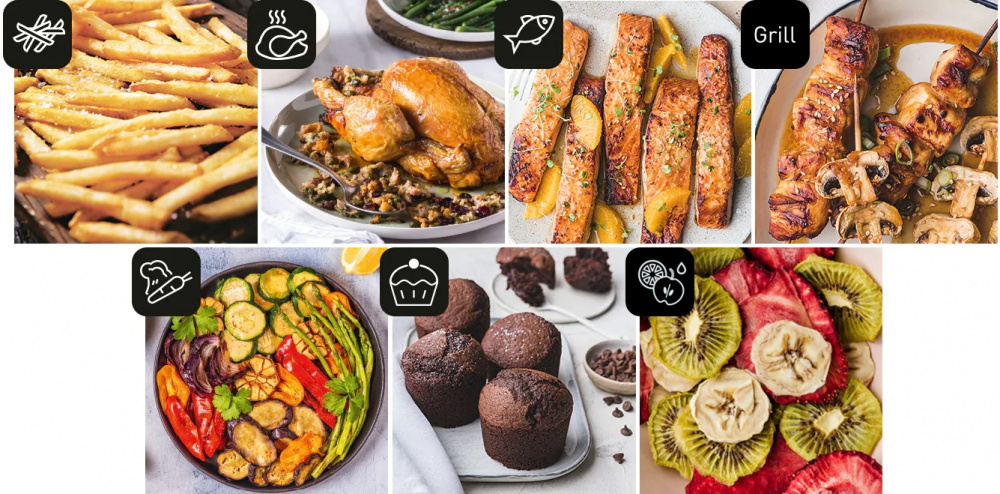 ≡ Мультипіч Tefal Dual Easy Fry & Grill Air Fryer EY905B10 – купити в ...