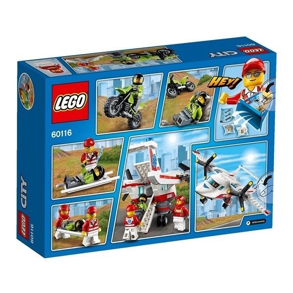 LEGO 60116 City Самолет скорой помощи – купить в Киеве | цена и отзывы ...