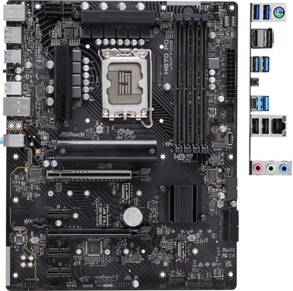 Материнская плата ASRock H670 PG RIPTIDE (H670_PG_RIPTIDE) – купить в ...