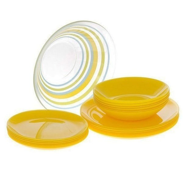 ≡ Столовий сервіз Luminarc Arty Yellow 19пр. (H8773) – купити в Києві ...