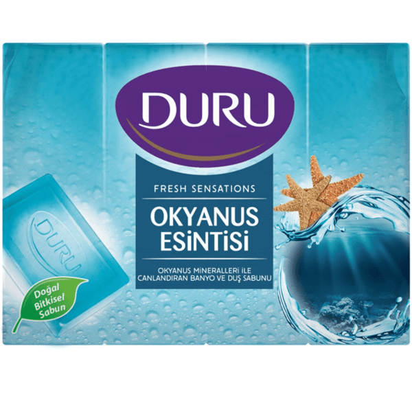 Мыло туалетное Duru Fresh Sensations Океанский бриз 4*150г – купить в ...