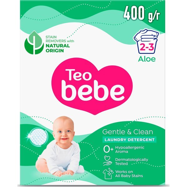 ≡ Пральний порошок Teo bebe Gentle&Clean Aloe 400г – купити в Києві ...