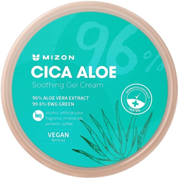 Крем-гель успокаивающий Mizon Cica Aloe Soothing Gel Cream 300г ...