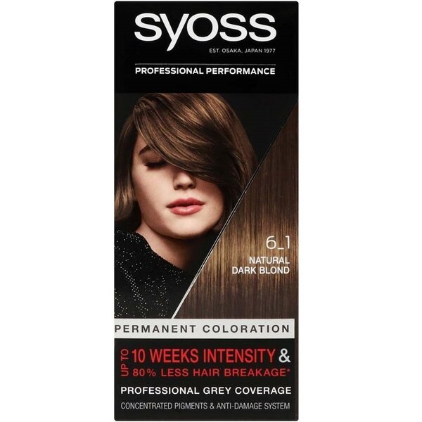 Крем-краска для волос Syoss 6-1 Насыщенный темно-русый 115мл – купить в Киеве | цена и отзывы в MOYO
