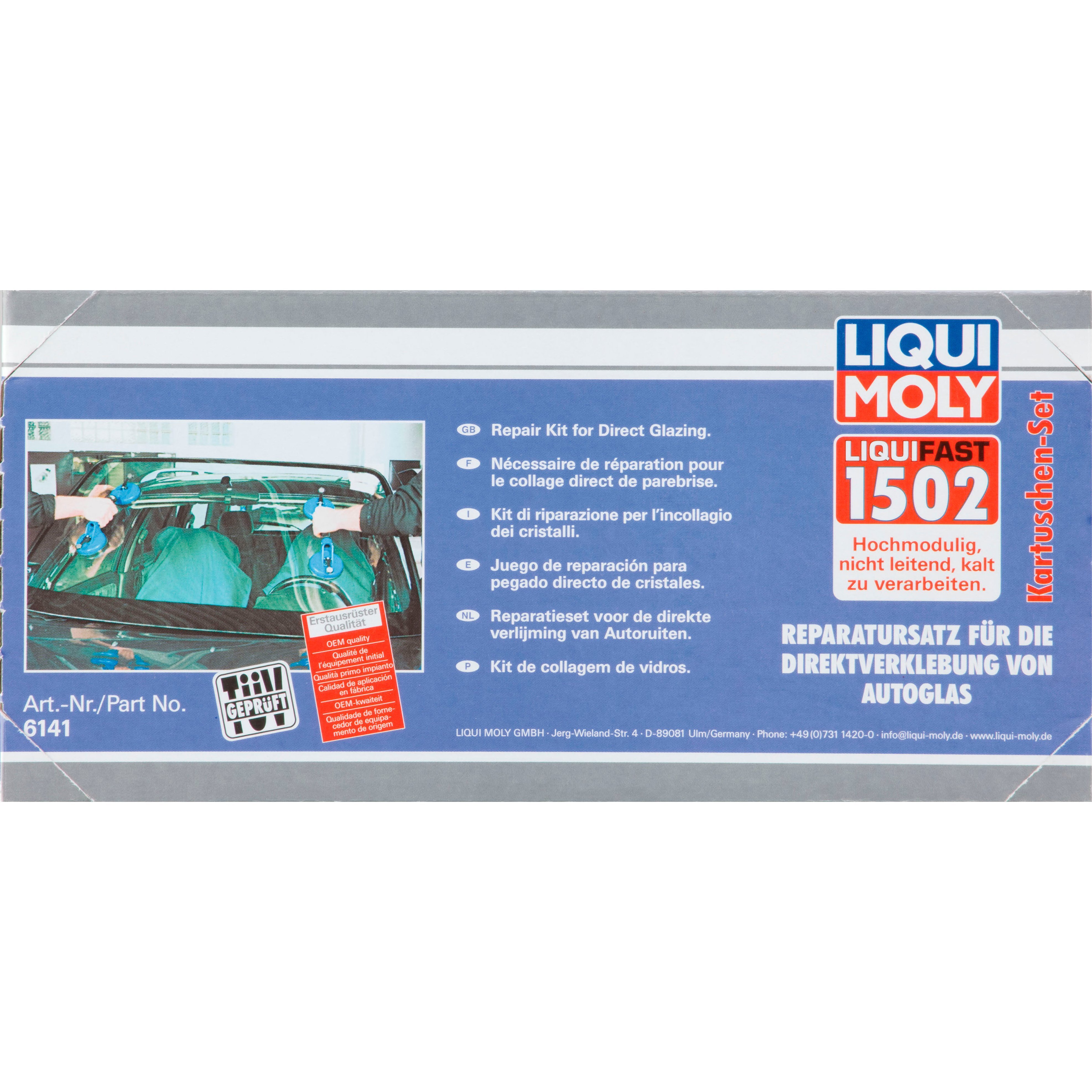 Клей Liqui Moly набор для вклеивания стекла (высокомодульный) Liquifast ...