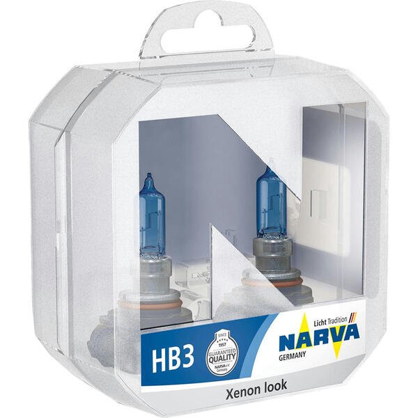 Лампа Narva галогеновая 12V Hb3 65W P20D 9005 Range Power White (2шт ...