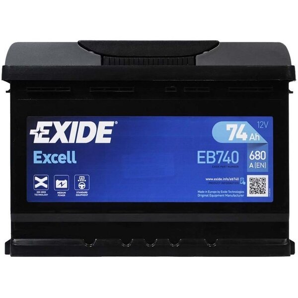 Автомобильный аккумулятор Exide 74Ah-12v ExcelL+, R+, EN680 (5237607316 ...